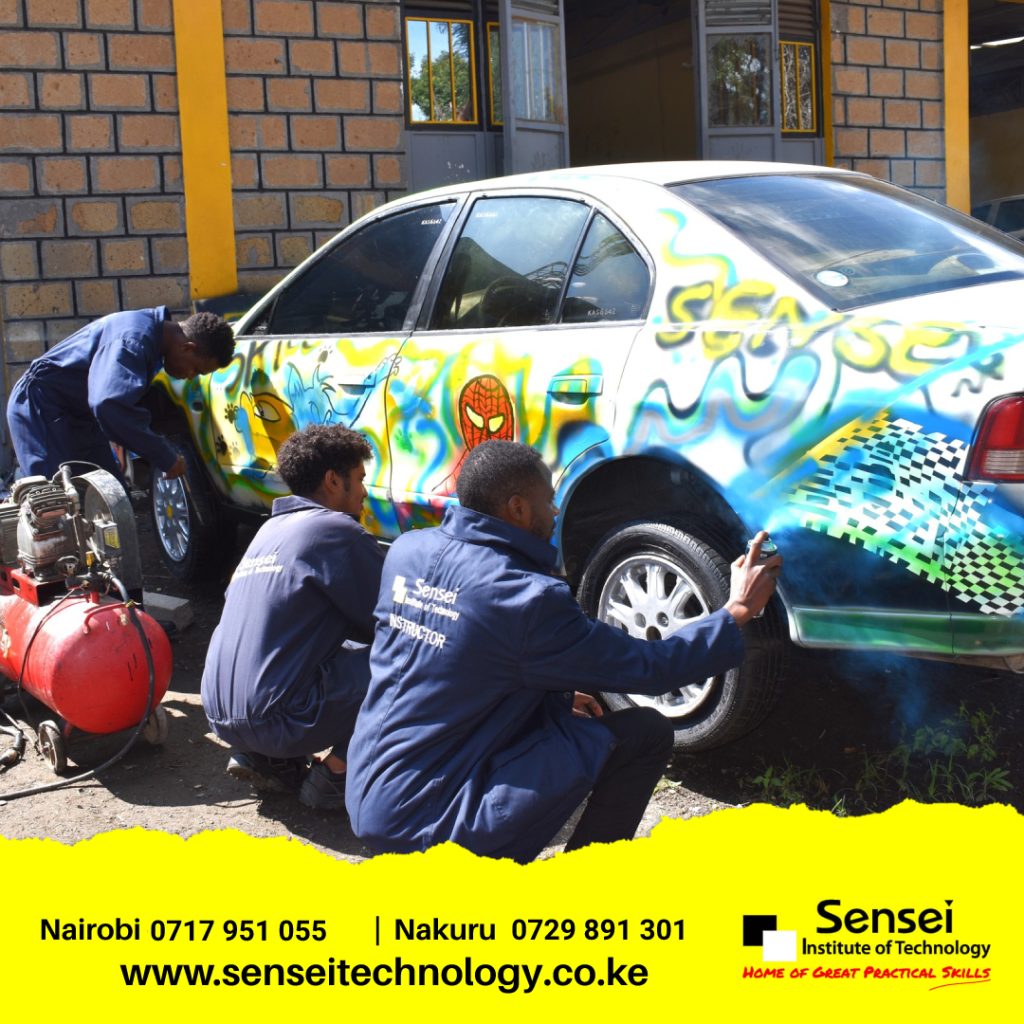 Spray Painting Training I Panel Beating Training I Sensei