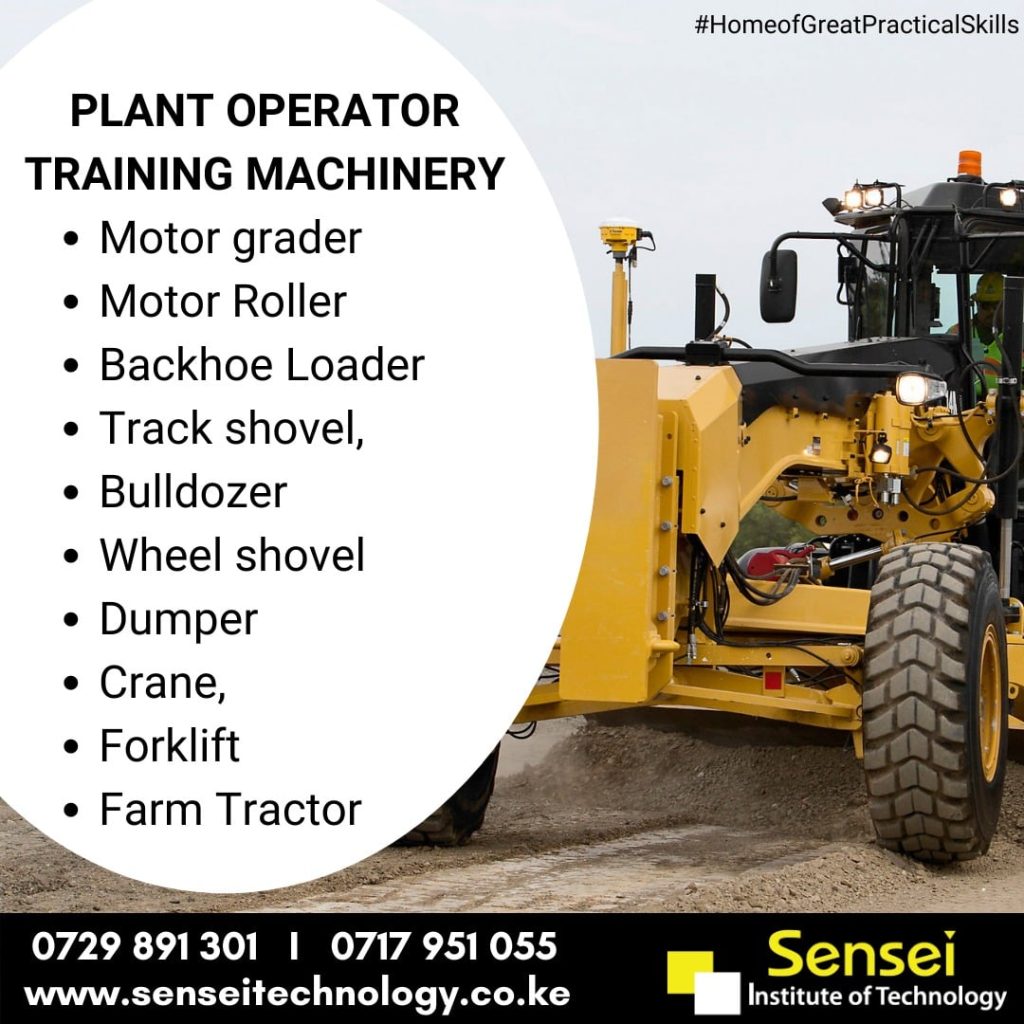 Plant Operator Training in Kenya I Sensei Driving School