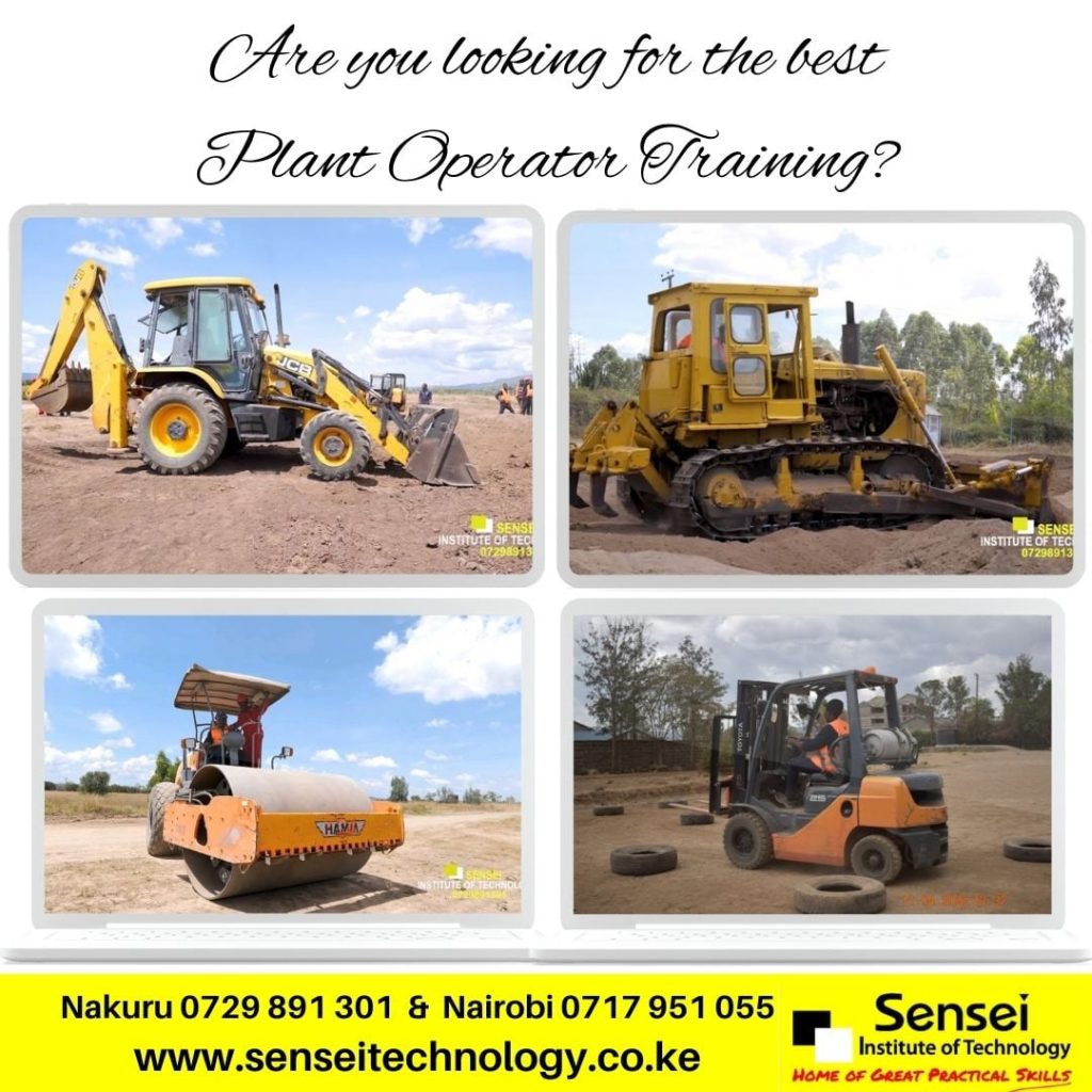 Plant Operator Training in Kenya I Sensei Driving School